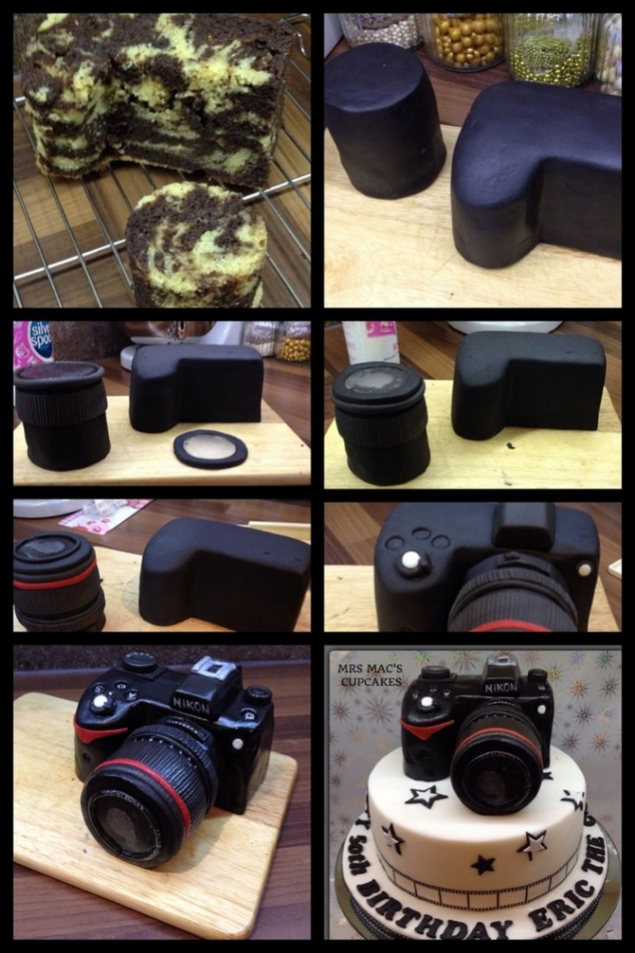 Tuto pour réaliser un gâteau en forme d'appareil photo - 01/07/2020