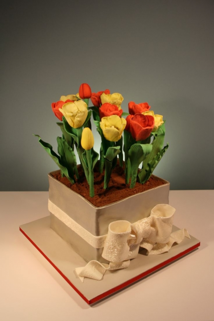 Cake design en pot de fleurs - 15/07/2020