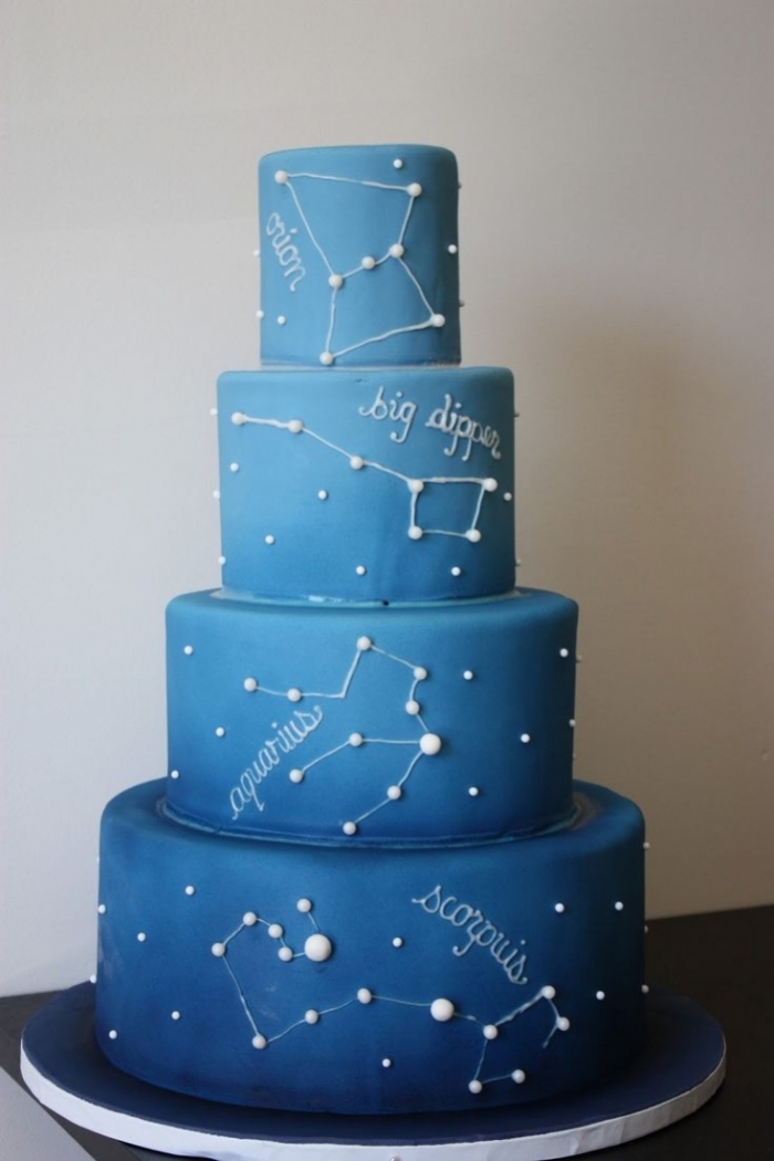 Cake design représentant les plus belles constellations - 08/10/2020
