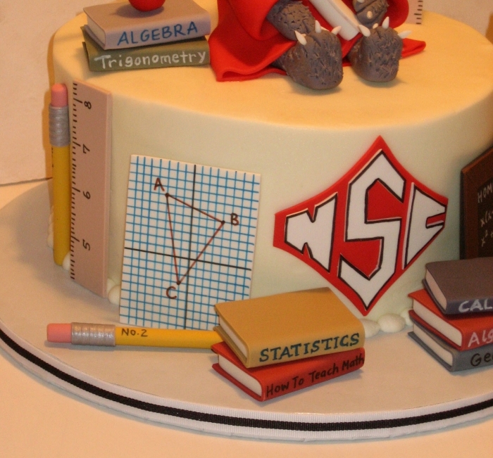 gâteau d'anniversaire pour un professeur de maths avec plusieurs ...