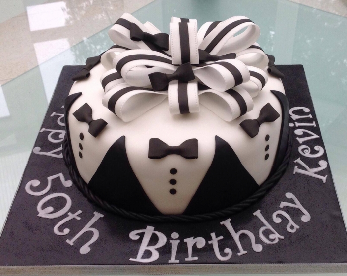 Gâteau d'anniversaire pour les 50 ans d'un gentleman - 10/06/2018