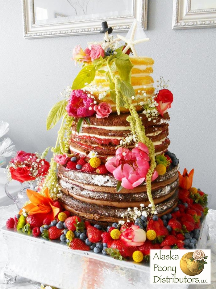 Gâteau de fruits avec de différent décors - 14/07/2020