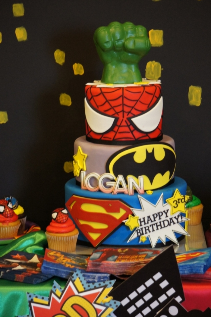 Super Gateau et Cupcake des Heros Marvel - 04/06/2020